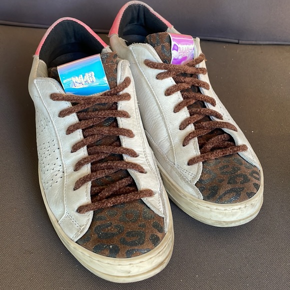 P448 | Shoes | P448 Leopard And White John Sneaker | Poshmark